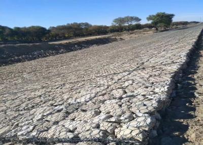 Cina Il PVC ha ricoperto i canestri del gabbione di Galfan dell'inondazione di controllo in vendita