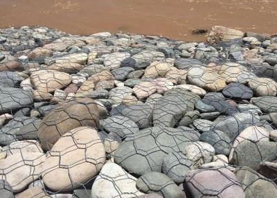 Cina Rete metallica protettiva del PVC di 100x120mm per il controllo del fiume in vendita