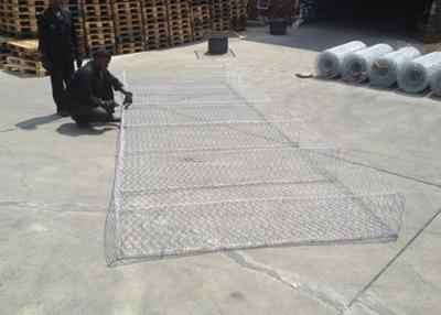 Cina Di pietra resistente del gabbione del materasso del PVC rete la tessitura diritta 2x1x1m di torsione di 8x10cm in vendita