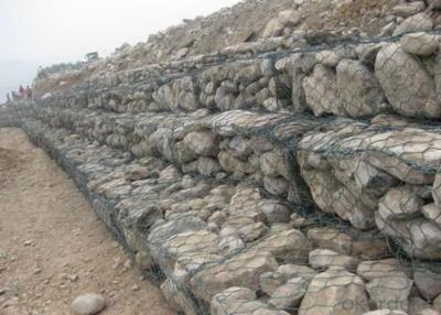 Cina la pietra esagonale di iso 9001 del foro 3.2mm di 80x60mm ha riempito i gabbioni in vendita