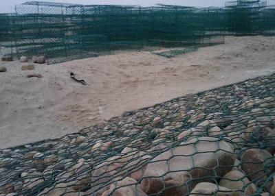 Cina Esagonale della riva del fiume 3.2mm 80x60mm ripiena le gabbie del gabbione galvanizzate in vendita