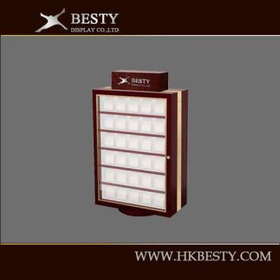 China Rotating wood veneer Jewellery showcases , display counter top for sale