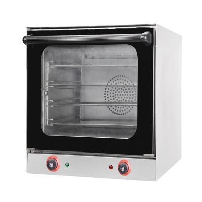 China Convectieoven 4 bak roestvrij staal voor commercieel bakken in 600x560x560mm Grootte Te koop