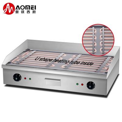 Cina Piatto di grigliatura elettrico a tavolo piatto di grigliatura argento bianco 35 kg doppio pannello di controllo della temperatura in vendita