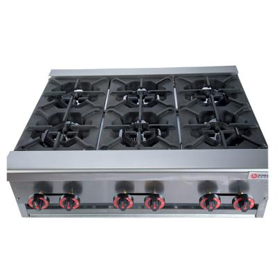 中国 ビデオ 技術サポート 6 台の燃焼器具を備えた高生産性の商用携帯ガスストーブ 販売のため