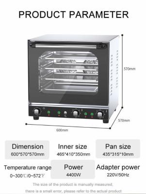 Cina Forno elettrico a convezione a vapore per la cottura di biscotti a base di pane in vendita
