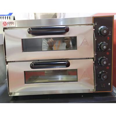 China Commerciële elektrische pizzaoven voor mobiele keukenapparatuur in vleesverwerkende fabrieken Te koop
