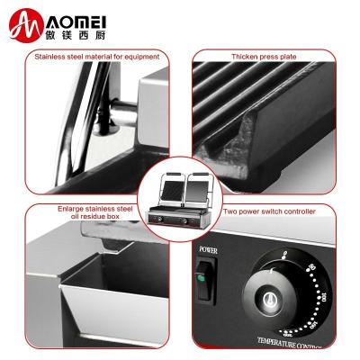 Cina Grill elettrico a contatto superficie antiaderente e 1/2 scanalature per le esigenze del cliente in vendita
