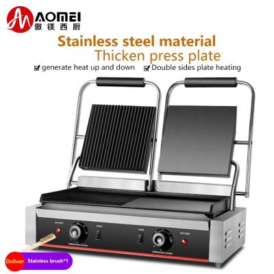 Cina Grill elettrico a contatto superficie antiaderente e 1/2 scanalature per le esigenze del cliente in vendita