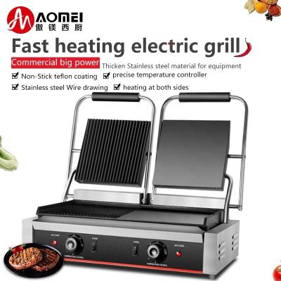 Cina Grill elettrico a contatto superficie antiaderente e 1/2 scanalature per le esigenze del cliente in vendita