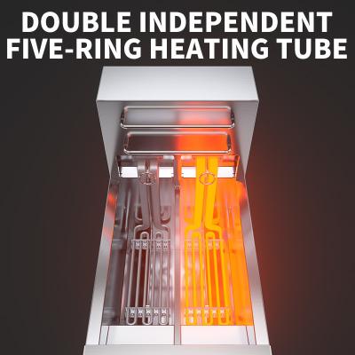 Cina Fritura in argento a controllo informatico con temperatura automatica e sollevamento in vendita