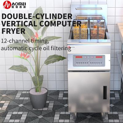 Cina Fritura in argento a controllo informatico con temperatura automatica e sollevamento in vendita