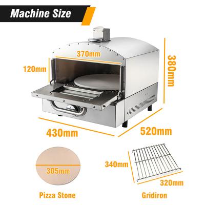 Cina Forno per pizza a gas a doppio bruciatore con assistenza online dopo il servizio in vendita
