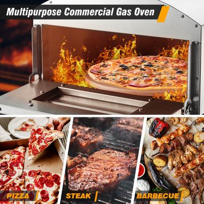 Cina Forno per pizza a gas a doppio bruciatore con assistenza online dopo il servizio in vendita