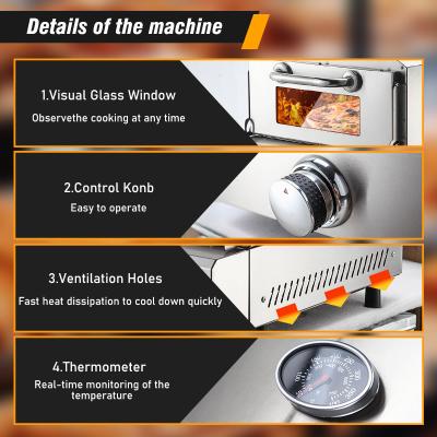 Cina Forno per pizza a gas a doppio bruciatore con assistenza online dopo il servizio in vendita