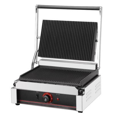 中国 ホテル電気コンタクトグリル ステンレス鋼 パニニ プレス グリッドル サンドイッチメーカー 販売のため