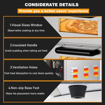 Cina Forno per pizza commerciale a 220 V di tensione con capacità competitiva e elevata in vendita