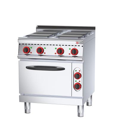 Cina Multifunzione Square 4 Hot Plate Range con forno elettrico per cucina ecocompatibile in vendita