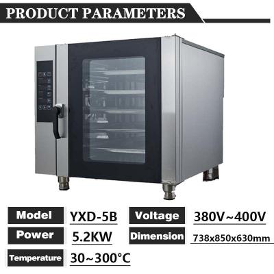Cina Forno a convezione ad aria calda da 738x850x620 mm 5 strati con funzione di vapore in vendita