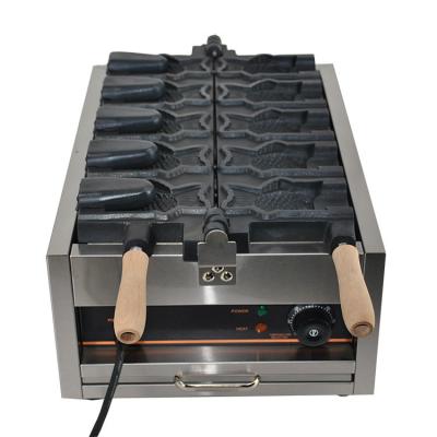 Cina 5 Capacità del cono di pesce forma di pesce elettrico Waffle Ferro Taiyaki Macchina per cono di gelato in vendita