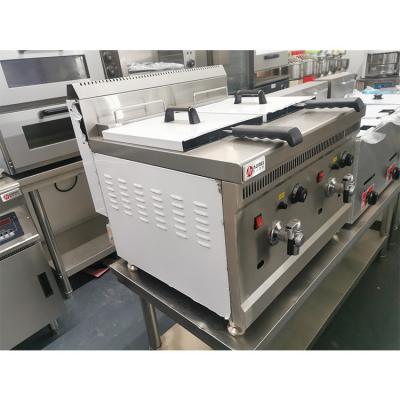 Cina Alta produttività 38 kg Frittatrice a doppio cilindro per pollo fritto e patatine fritte in vendita