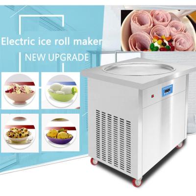 Cina Yogurt surgelato da servire a molle a doppio piatto Macchina di rotolamento di gelati fritti per l'industria degli snack in vendita