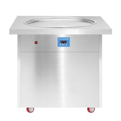 中国 シングルスクエアパンタイインスタントフライアイスクリームロール機 冷蔵料R404A / R410A 販売のため