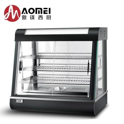Cina Display di riscaldamento alimentare in vetro a tavolo elettrico 3 strati in vendita