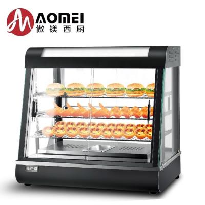 Cina Display di riscaldamento alimentare in vetro a tavolo elettrico 3 strati in vendita
