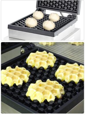 Cina 220V/50Hz Timer 0-10 Minuti Quadrato Belga Waffle Machine elettrico Snack Waffle Maker in vendita