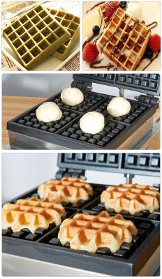 Cina 220V/50Hz Timer 0-10 Minuti Quadrato Belga Waffle Machine elettrico Snack Waffle Maker in vendita