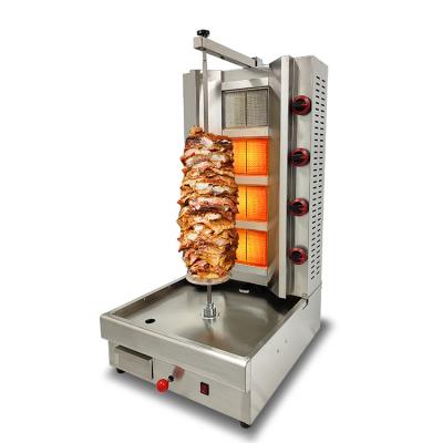 Cina Grigliare carne ad alta potenza in modo rapido ed efficiente con 4 bruciatori Gas Chicken Shawarma Machine in vendita