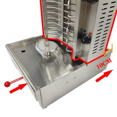 Cina 220V Gas 3-burner elettrico automatico rotativo pollo Kebab Doner Shawarma Making Machine in vendita