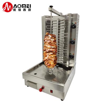 Cina 220V Gas 3-burner elettrico automatico rotativo pollo Kebab Doner Shawarma Making Machine in vendita