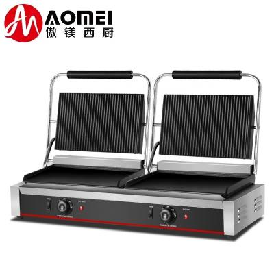 中国 専門厨房のためのステンレス鋼の電気パニニプレスダブルグリル 販売のため