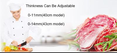 Cina Tagliatrice di carne automatica in acciaio inossidabile da 300 mm con lama professionale per cucina commerciale in vendita