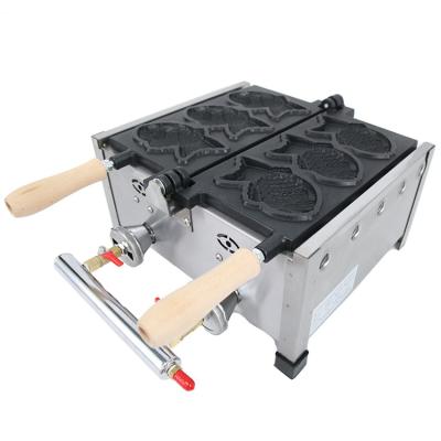 Cina Macchina per la fabbricazione di taiyaki 6 PCS Pesce Taiyaki LPG Tipo Pesce Waffle Maker 470x380x210mm in vendita