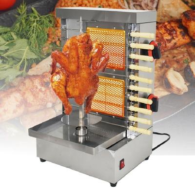 Cina Gas Shawarma Machine 2 bruciatore Doner di pollo Kebab BBQ Grill Skewers Maker per all'aperto in vendita