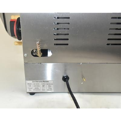 Cina Gas Shawarma Machine 2 bruciatore Doner di pollo Kebab BBQ Grill Skewers Maker per all'aperto in vendita