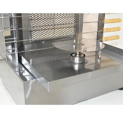 Cina Gas Shawarma Machine 2 bruciatore Doner di pollo Kebab BBQ Grill Skewers Maker per all'aperto in vendita