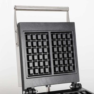 Cina Negozi di alimenti e bevande Produttore di waffle quadrati elettrici commerciali con fette singole o doppie in vendita