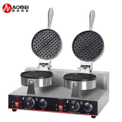 Cina Produttore di waffle elettrico non appiccicoso a 2 piastre con maniglia anti-bruciore e 220V in vendita