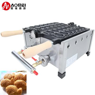 Cina Lpg tipo Taiyaki Fish Machine 14 pcs Mini Fish Waffle Maker per il numero AO-1104R in vendita