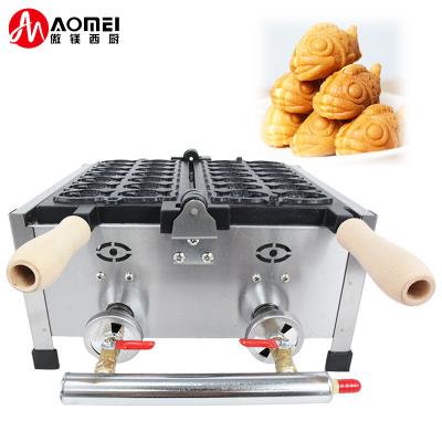Cina Lpg tipo Taiyaki Fish Machine 14 pcs Mini Fish Waffle Maker per il numero AO-1104R in vendita