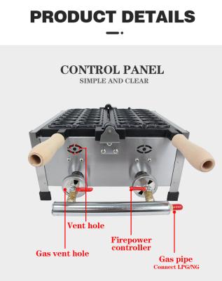 Cina Lpg tipo Taiyaki Fish Machine 14 pcs Mini Fish Waffle Maker per il numero AO-1104R in vendita
