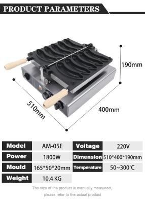 Cina 10.4 KG Mini Waffle Maker Forma di banana per fare snack facili in vendita