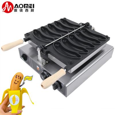 Cina 510x400x190mm Banana Shape Waffle Making Machine 2023 Modello 5pcs Capacità Non-stick in vendita