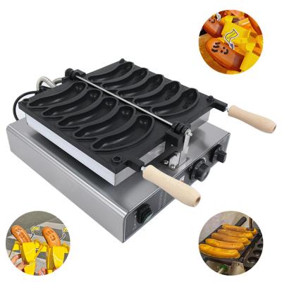 Cina 10.4kg Macchina elettrica per la produzione di waffle a forma di banana in vendita