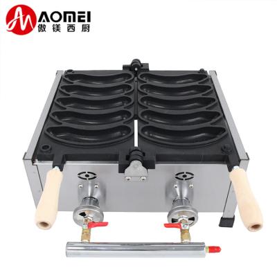 China Krachtige 1800W Gas Waffle Maker met Custom Mould Shape Design Professional Te koop