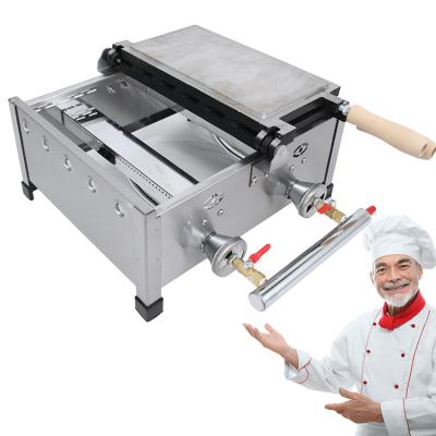China Krachtige 1800W Gas Waffle Maker met Custom Mould Shape Design Professional Te koop